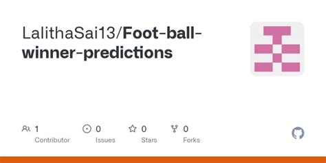 Lalitha Sai Bollamreddi On Linkedin Github Lalithasai13foot Ball Winner Predictions 10