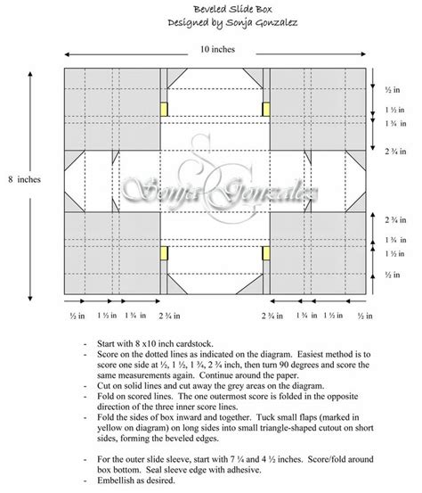 Slide Box Box Template Box Design
