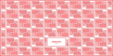 Random Square Pattern With Dominant Red Pastele Color Vector Art At Vecteezy