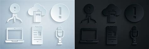 모바일에서 온라인 도서 정보 노트북 마이크 클라우드 온라인 라이브러리 및 웹 카메라 아이콘을 설정합니다 벡터 0명에 대한 스톡 벡터 아트 및 기타 이미지 Istock