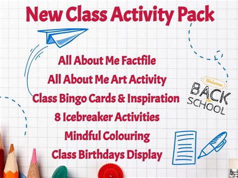 Back To School New Class Activity Pack Teaching Resources
