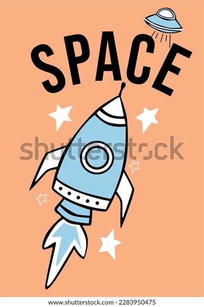 Rocket Vector Spaceship Spaceships Spacy Ufo Stock Vector Royalty Free
