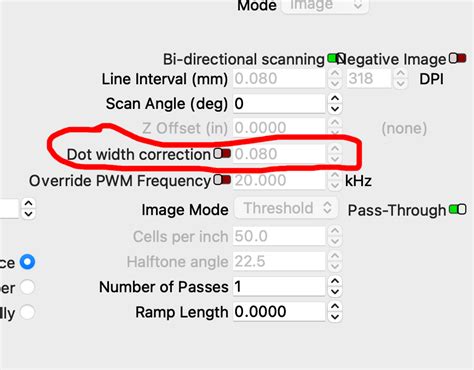Dot Width Correction Feature How To Use Lightburn Software Questions Lightburn Software Forum