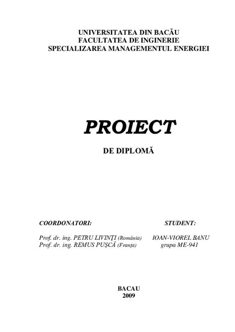 Realizare și Comandă Pe Bază De Microprocesor A Unui Sistem De