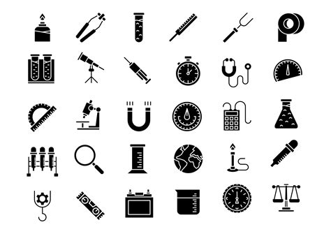 Laboratory Equipment Icons Graphic By Back Design Creative Fabrica