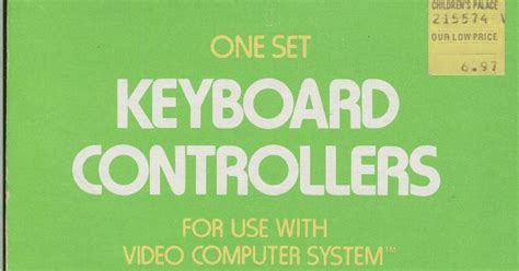 Atari Keyboard Controller Video Game Hardware Videogamegeek