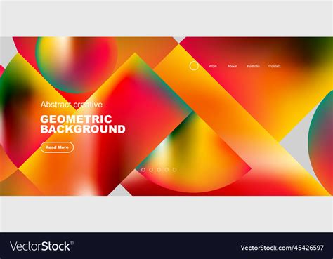 Abstract Circles And Round Elements Geometric Vector Image