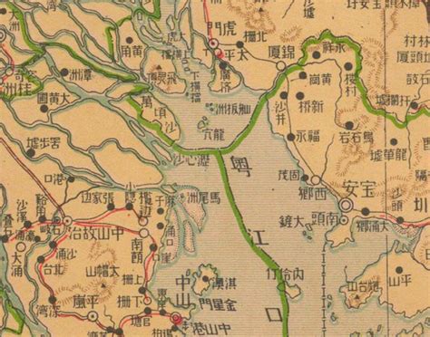1930年最新广东省明细大地图 地图114网