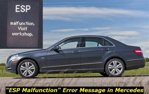 Mercedes Esp Malfunction Visit Workshop Fix How To Solve This