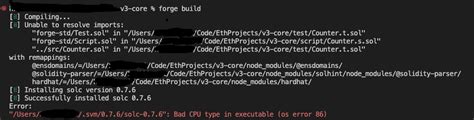 Solc Installation For `076` Does Not Execute On M1m2 Mac · Issue 4279 · Foundry Rsfoundry
