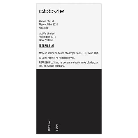 Refresh Plus Lubricant Eye Drops 0 4ml X 30 Vials