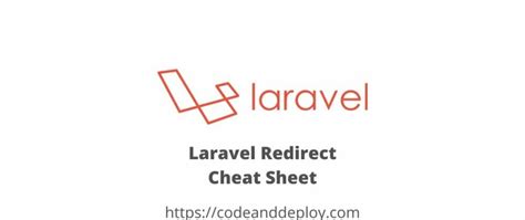 Laravel Redirect Cheat Sheet Dev Community