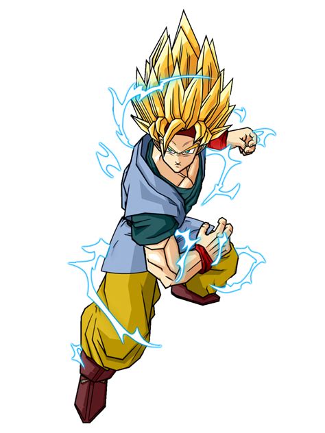 Immagine Goku Jr Adult Super Saiyan 2 By Spongeboss Png Dragonball
