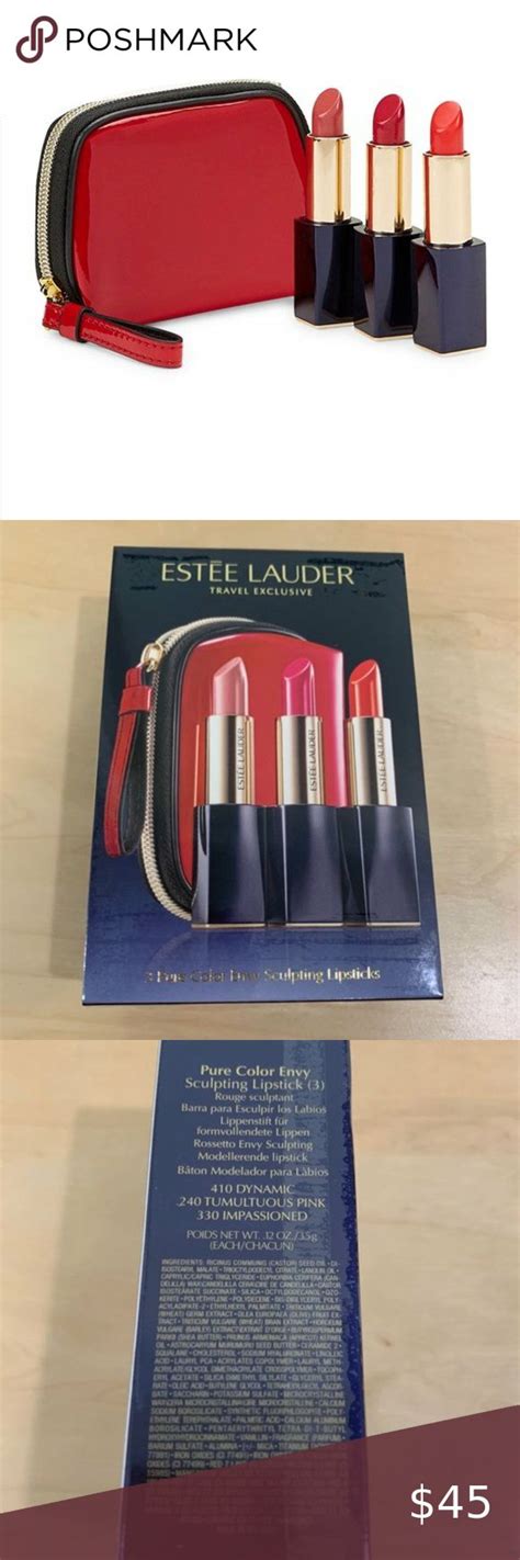 💄new 💄estee Lauder 3 Full Size Lipsticks Set Lipstick Set Lipstick