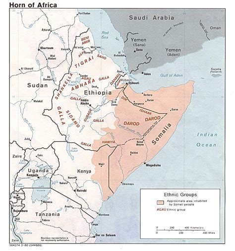 Horn Of Africa Ethnic Groups Map Horn Of Africa • Mappery