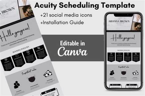 Acuity Scheduling Templates Graphic By MikuWaku Creative Fabrica