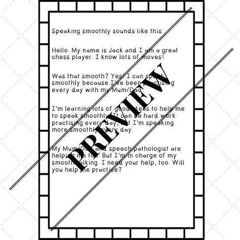 S110 Lidcombe Program Social Story Sometimes My Speech Is Bumpy But Im Practising Every