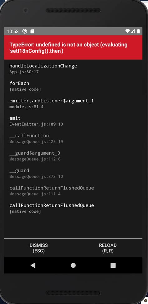 Javascript React Native Typeerror Undefined Is Not An Object
