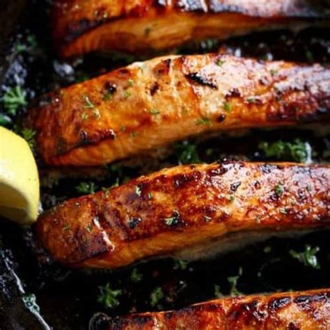 Browned Butter Honey Garlic Salmon Cafe Delites