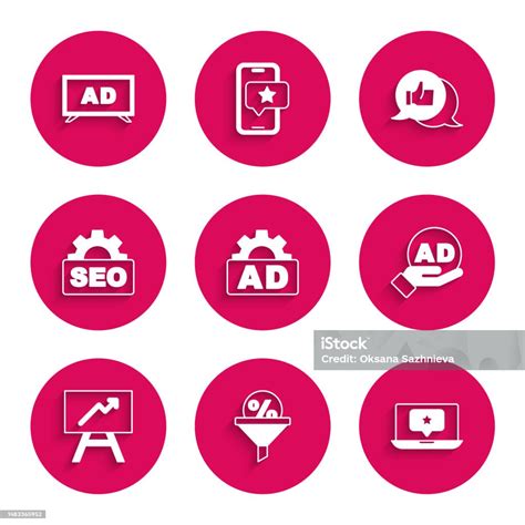 광고 리드 관리 별표가 있는 노트북 보드 그래프 차트 Seo 최적화 고객 제품 평가 및 아이콘을 설정합니다 벡터 1위에 대한 스톡 벡터 아트 및 기타 이미지 Istock