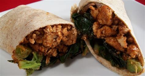 The Bad Vegan Smokey Bbq Tofu And Collards Wrap