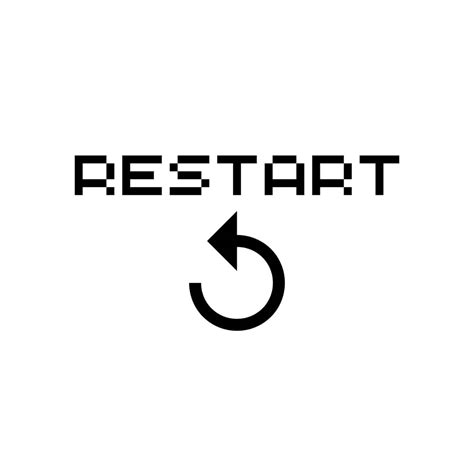 Pixel Restart Svg Png  Pdf Files Craftpi