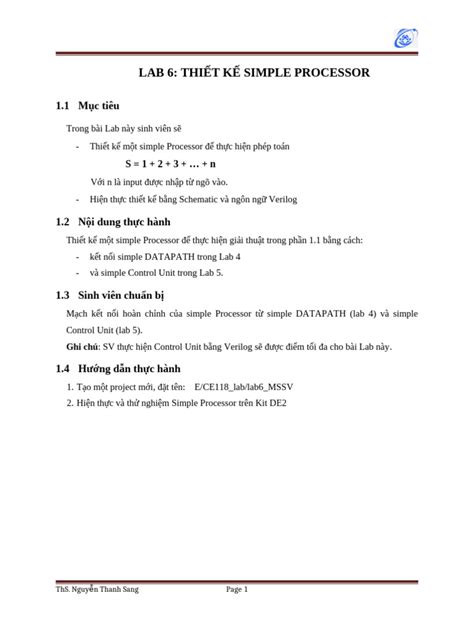 lab6 thiet ke simple processor v2 pdf
