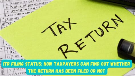 ITR Filing Status Big News Now Taxpayers Can Find Out Whether The Return Has Been Filed Or Not
