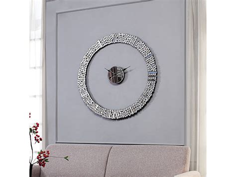 Acme Kachina Mirrored And Faux Gems Wall Clock Ornate Home