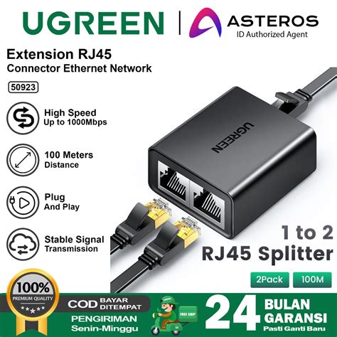 Jual Ugreen Barel Utp Rj45 Konektor Sambungan Kabel Lan Cat5e Cat6 Anti Thunder Shopee Indonesia