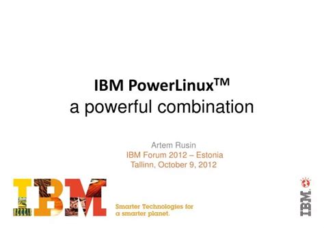 Ppt Ibm Powerlinux Tm A Powerful Combination Powerpoint Presentation