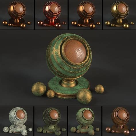 15 Bronze Shaders For C4d Octane Octane Texture Mapping Bronze
