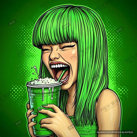 Ai创作图喝饮料的卡通女孩 吐舌头馋嘴女孩 喝果汁卡通女孩 夸张人物插画 卡通喝奶茶的美女 吐舌头卡通女孩 夸张风人物插画 喝多海报 手绘奶茶美女 卡通喝饮料 张大嘴的人物 女人女性美女奶茶店