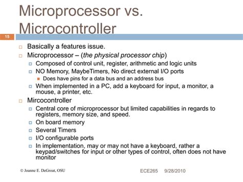 lecture 1 introduction to microcontroller systems ppt