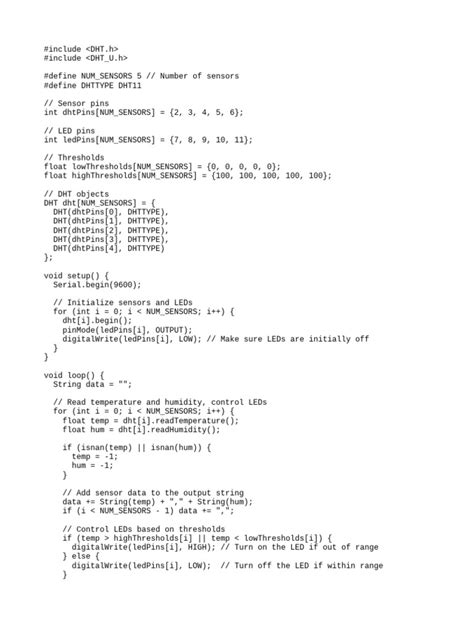 Arduino Temp Sensor Code Pdf Arduino Temp Sensor Code Pdf