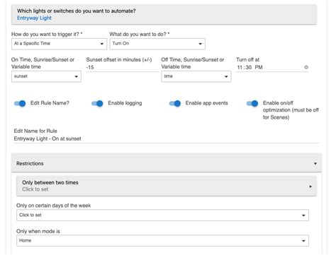what am i doing wrong very simple sunset automation never works