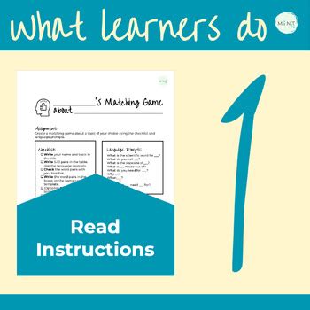 Matching Game Template By MINTful Classroom TPT