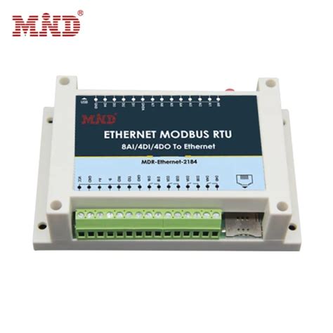 Ethernet Modbus Rtu To Tcp I O Controller With 8ai 4di 4do Rs485 Rs232 Ethernet Modbus Rtu And
