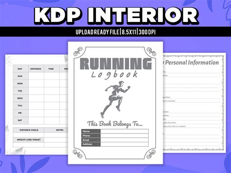 Printable Running Log Template Kdp Graphic By Designnuts Studio · Creative Fabrica Printable Running Log Template Kdp Graphic By Designnuts Studio · Creative Fabrica