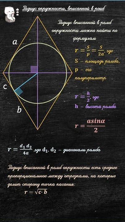 ОКРУЖНОСТЬ радиус окружности вписанной в ромб ЧАСТЬ 11 Youtube