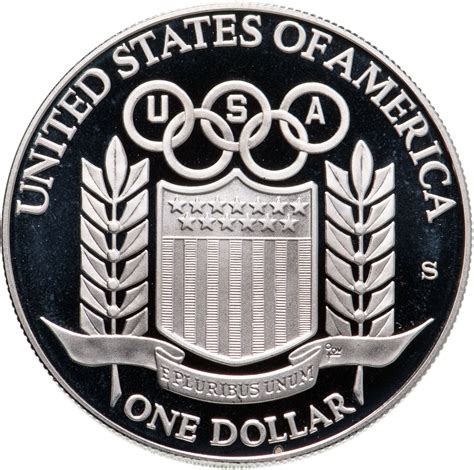 Монета США 1 доллар (dollar) 1992 XXV летние Олимпийские Игры ...