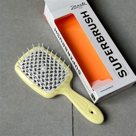 Щітка для волосся Janeke Superbrush The Original Italian Patent Yellow ...