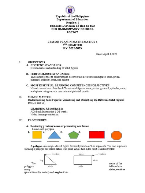 Dlp Math 6 Melcs Based Pdf Triangle Vertex Geometry