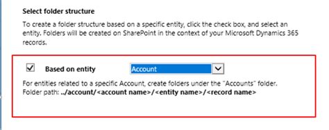‘based On Entity Folder Structure In D365 Sharepoint Online
