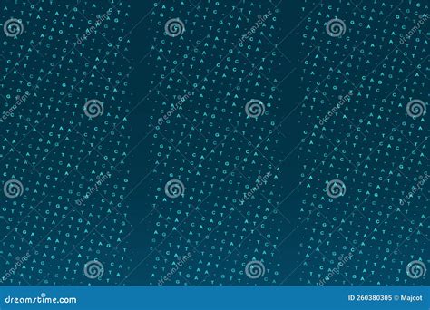 Big Genomic Data Visualization Stock Vector Illustration Of Agct Genomic 260380305