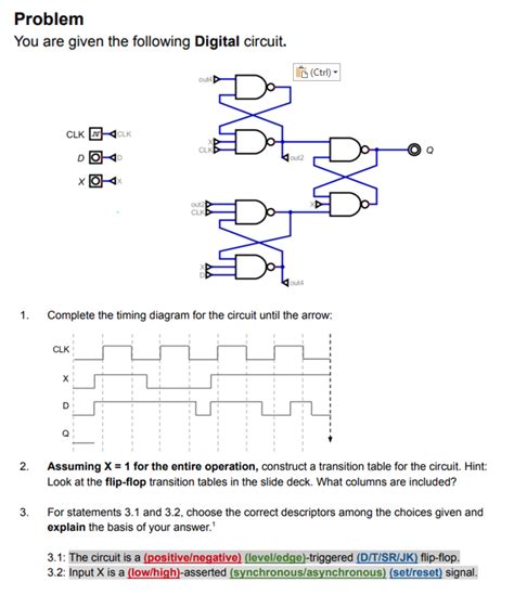 Solved Problem You Are Given The Following Digital Circuit Chegg Com