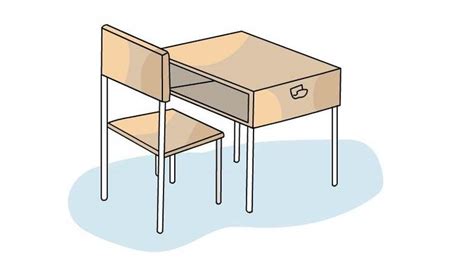 教室里的桌椅板凳简笔画（高清14张） 简笔画图片大全