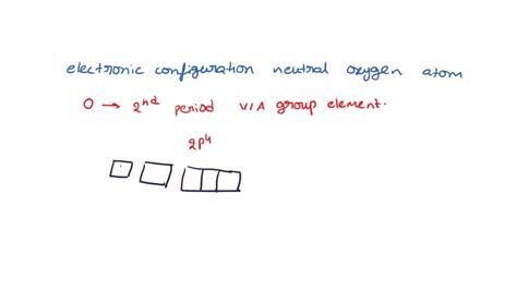 Solved Draw The Electron Configuration For A Neutral Atom Of Oxygen Enter Orbital Label