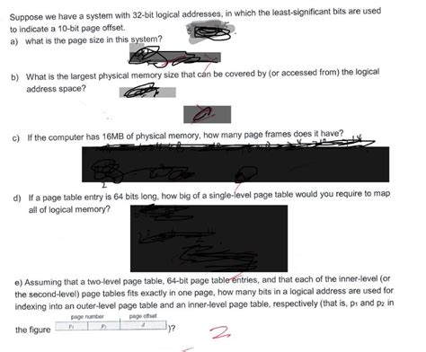 Solved Suppose We Have A System With 32 Bit Logical