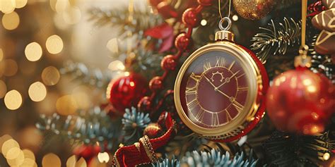 크리스마스 트리에 통합된 시계 배경 일러스트 크리스마스 트리에 통합된 시계 사진 및 배경 화면 무료 다운로드 Pngtree